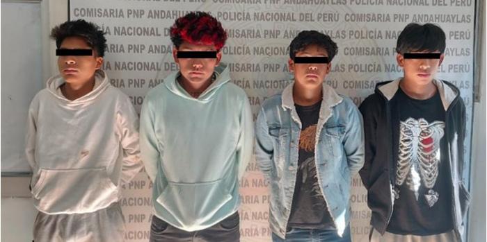Por intento de robo otra pandilla juvenil es intervenida en Andahuaylas